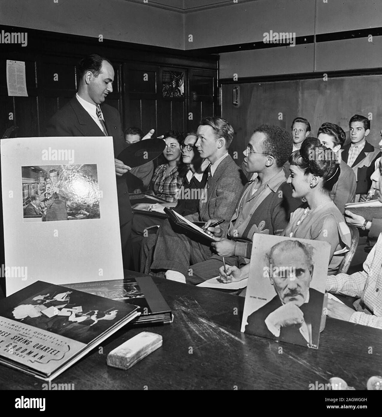 Portrait of Arthur Aaron, Metropolitan Vocational High School, New York ...