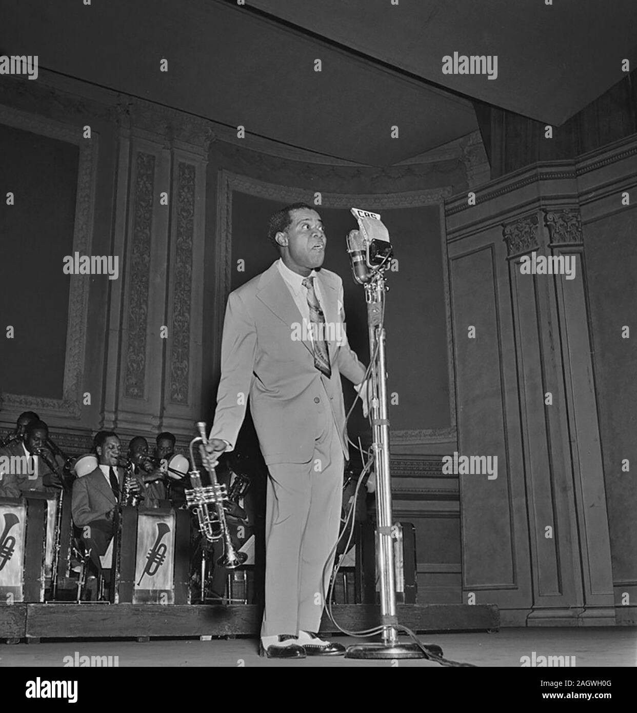 Portrait of Louis Armstrong, Carnegie Hall, New York, N.Y., ca. Feb ...