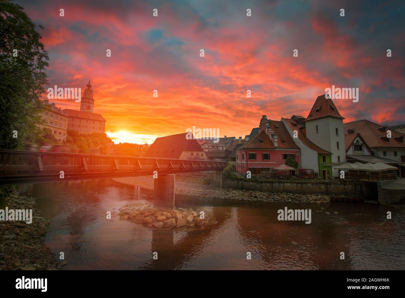 Cesky Krumlov - the city of South Bohemia Czech Republic region ...