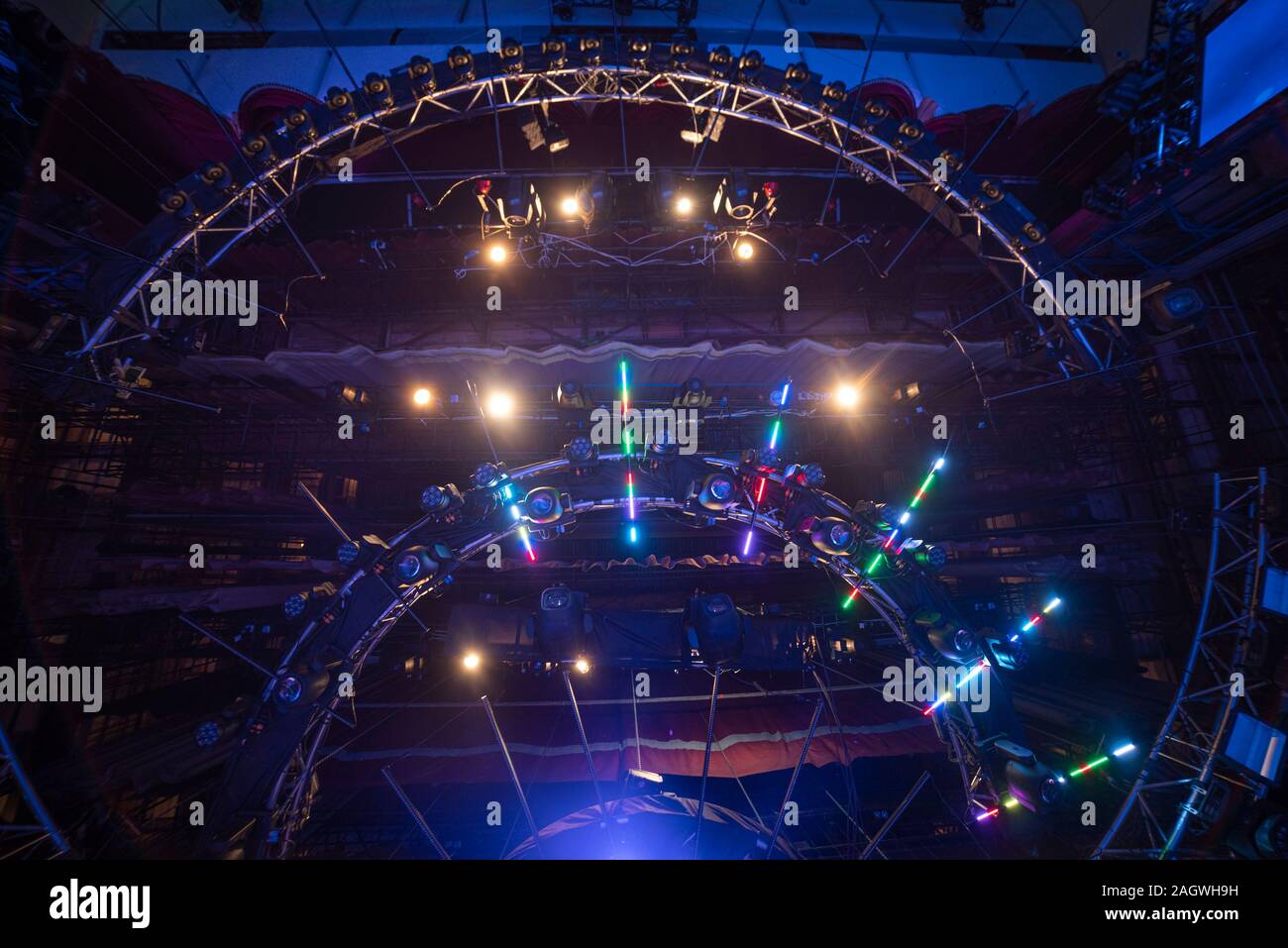 rays of light illuminate the scene at the concert Stock Photo - Alamy