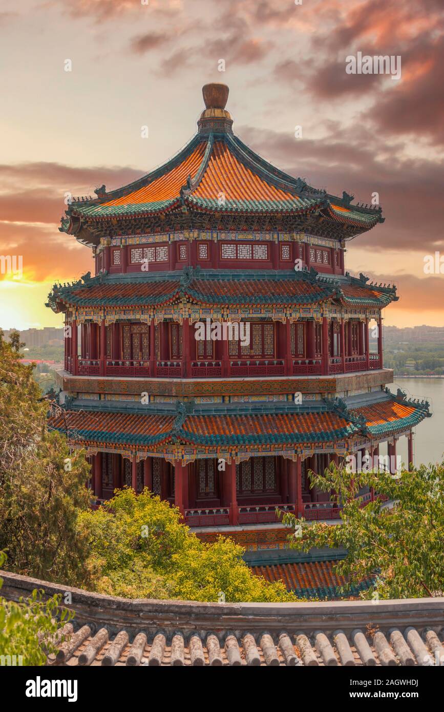 Summer Imperial Palace on the outskirts of Beijing. China Stock Photo ...