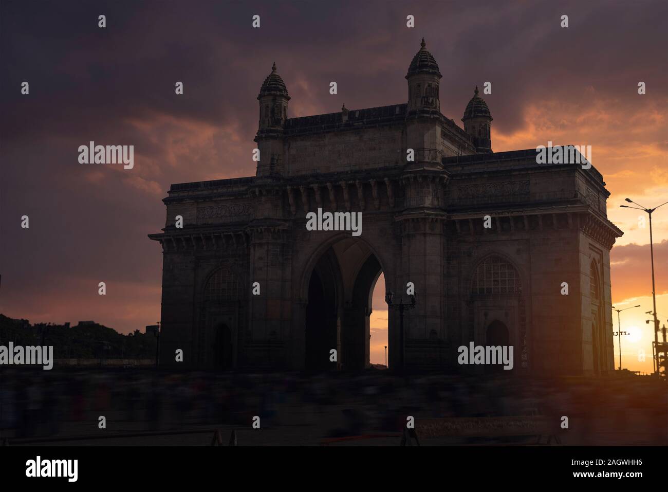 Mumbai City Gate. India. Sunset Stock Photo - Alamy