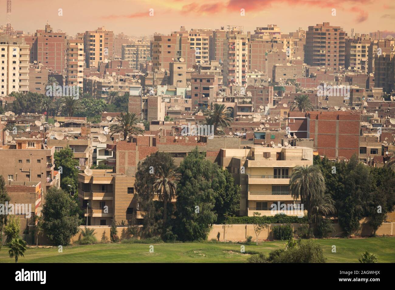 view of buildings in the city of Cairo. Egypt Stock Photo - Alamy