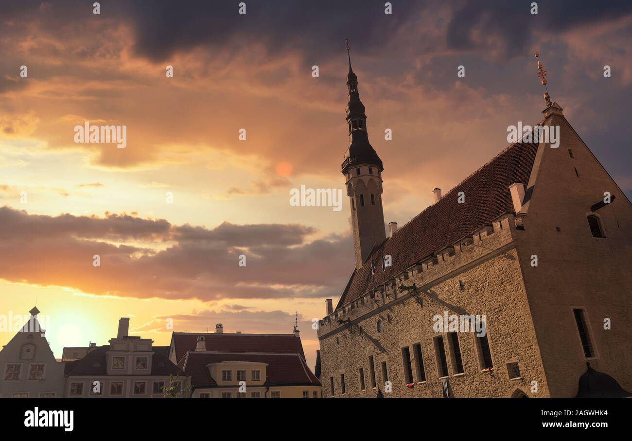 picturesque and very beautiful photos of Tallinn Stock Photo - Alamy
