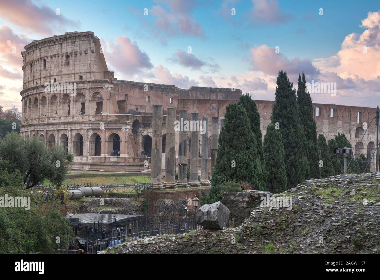 Coliseum. one of the grandest buildings of the ancient world Stock ...