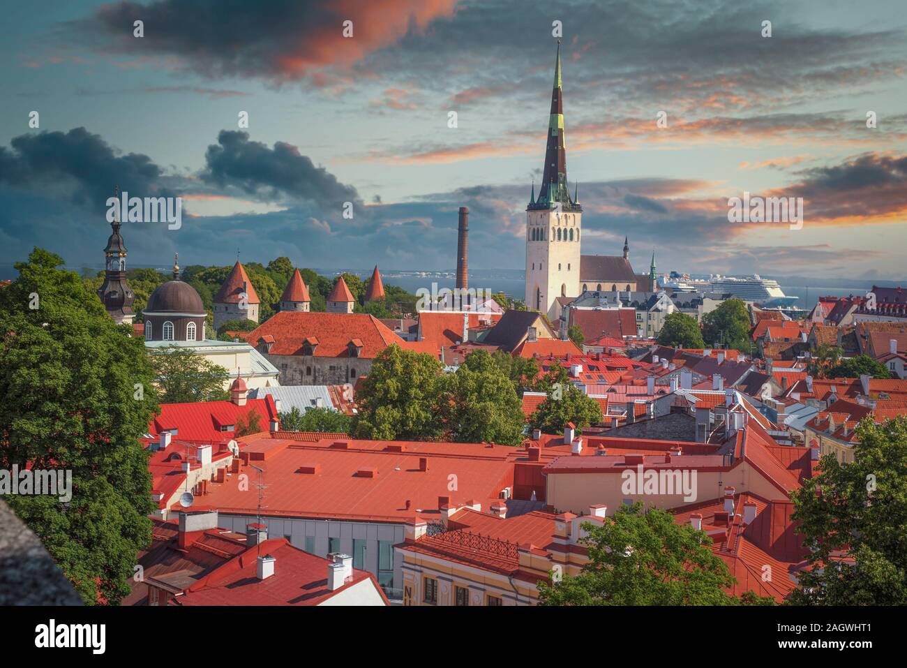 picturesque and very beautiful photos of Tallinn Stock Photo - Alamy