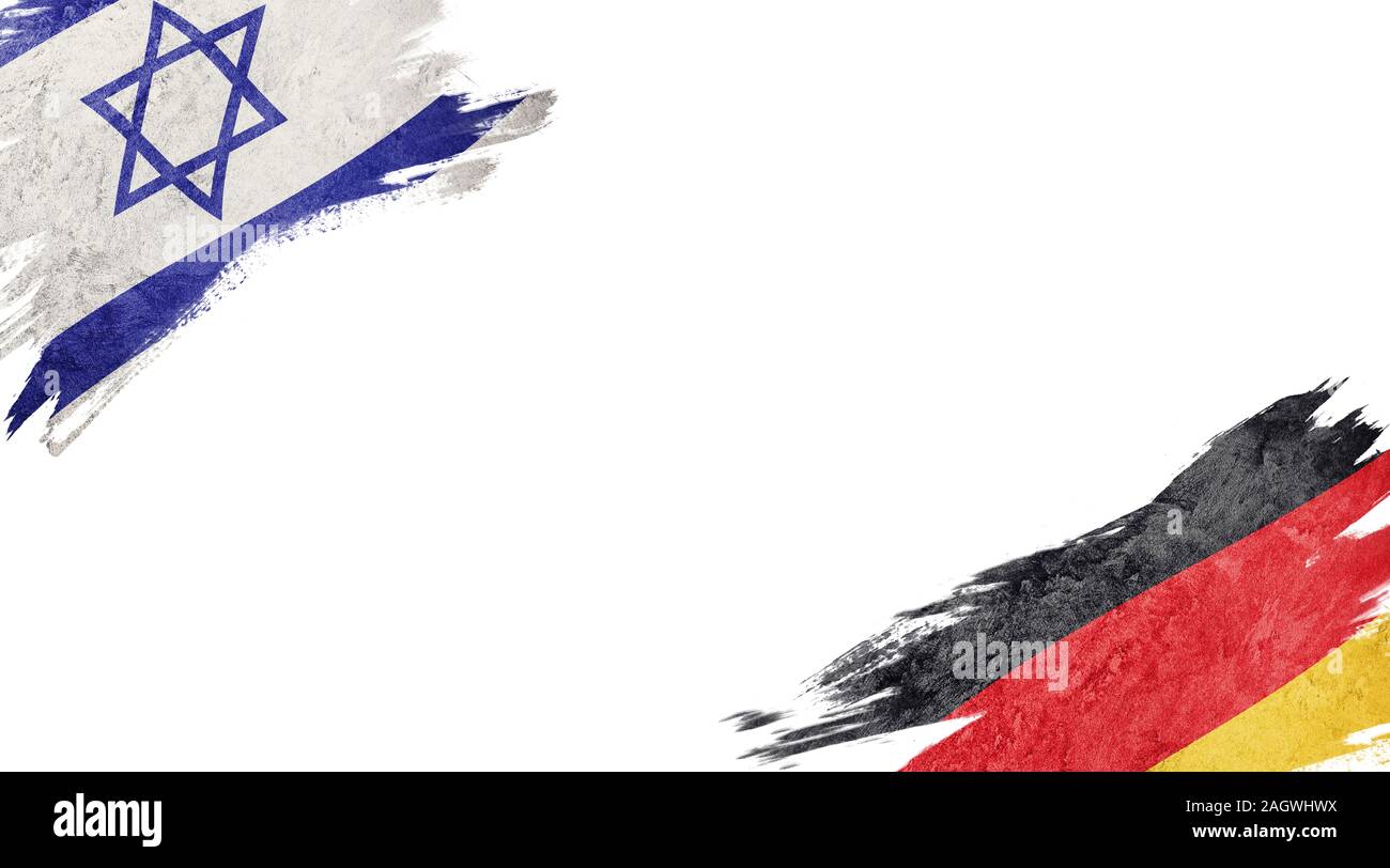 Flags of Israel and Germany on White Background Stock Photo - Alamy