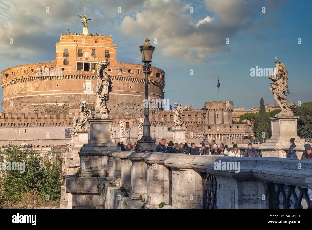 Castle of the Holy Angel. Rome. Italy Stock Photo - Alamy
