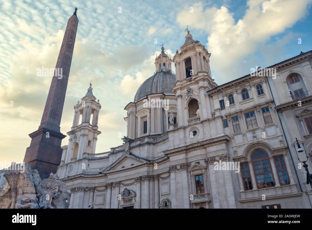 Piazza Navona. Square in Rome. Italy Stock Photo - Alamy