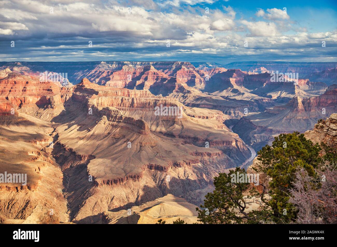 Grand Canyon aerial view. picturesque landscape of America Stock Photo ...