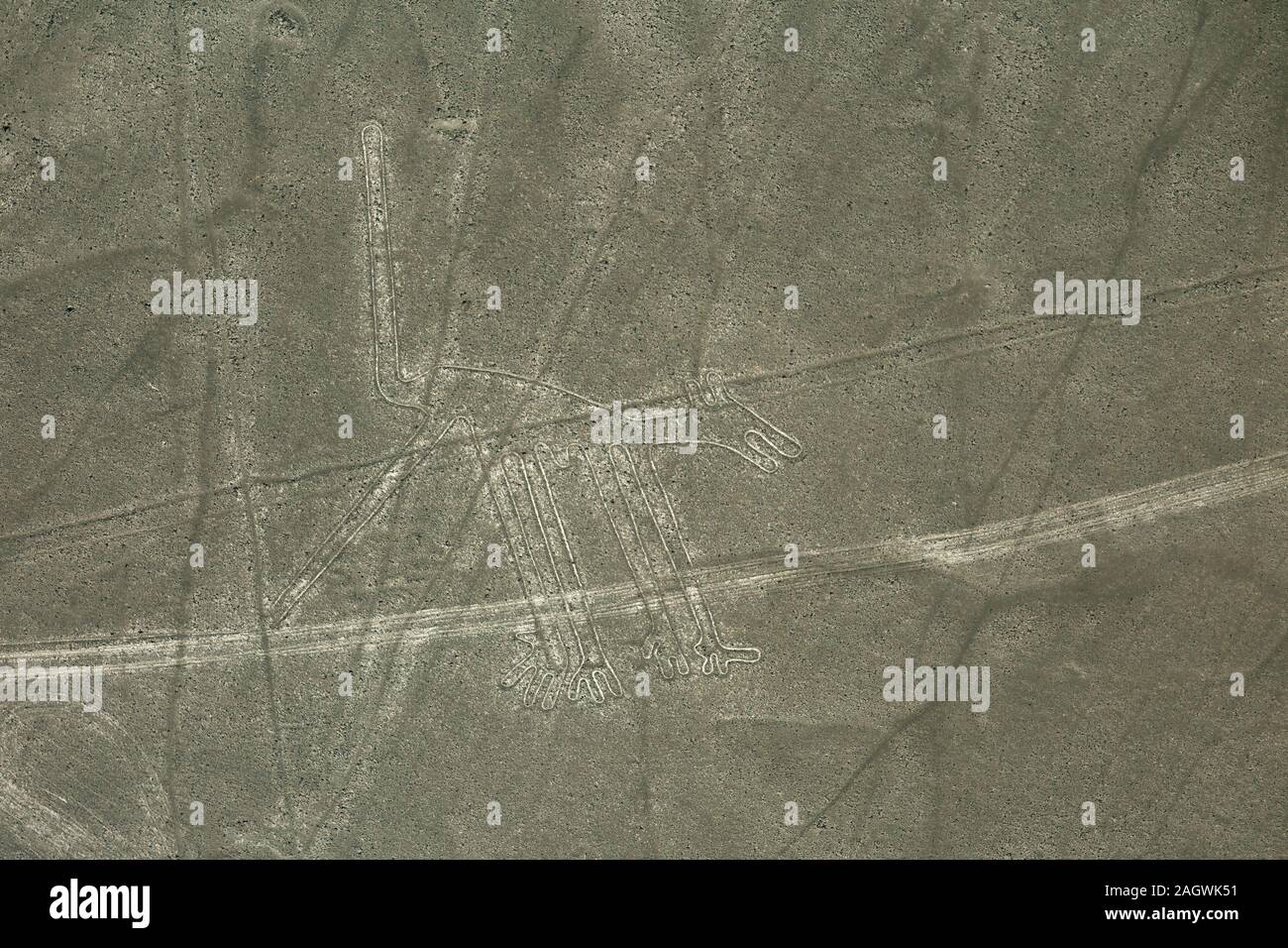 Mysterious Nazca lines on desert in Peru, South America Stock Photo - Alamy