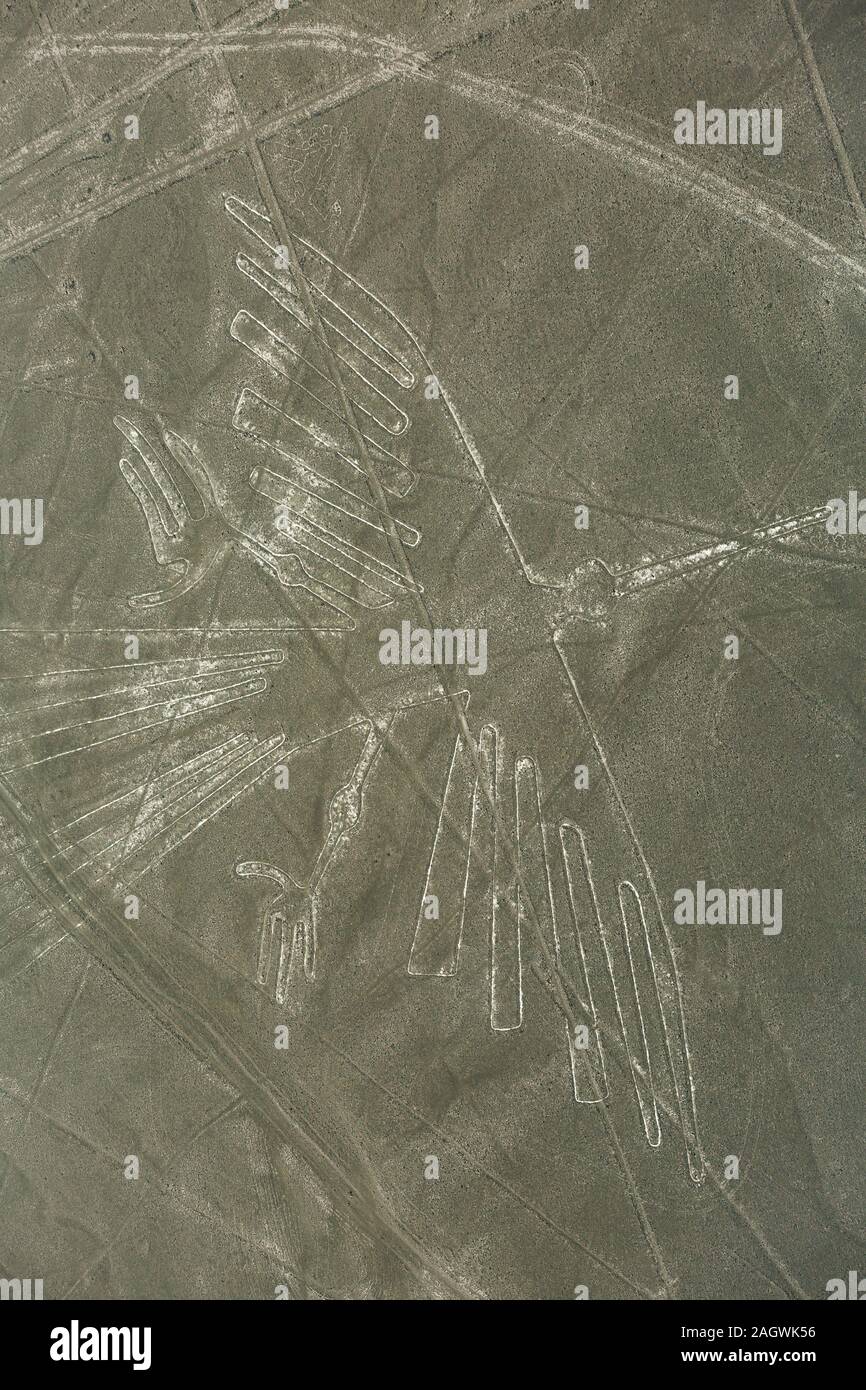 Mysterious Nazca lines on desert in Peru, South America Stock Photo - Alamy