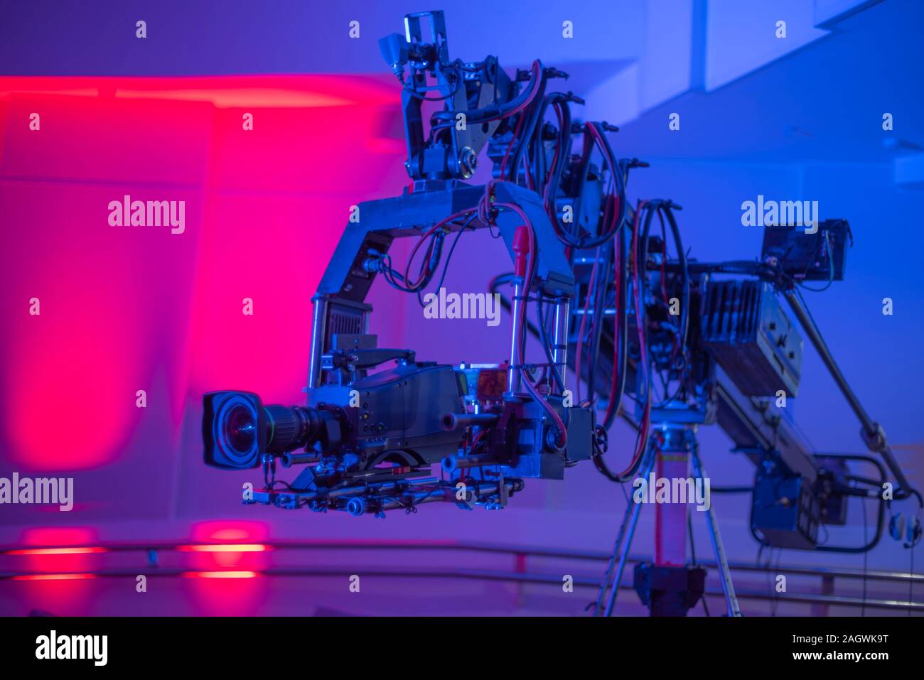 Tv camera crane isolated hi-res stock photography and images - Alamy