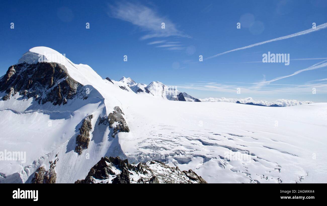 View of Breithorn from Klein Matterhorn, Switzerland Stock Photo - Alamy