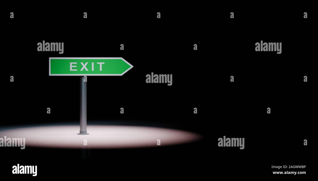 Black exit hi-res stock photography and images - Alamy