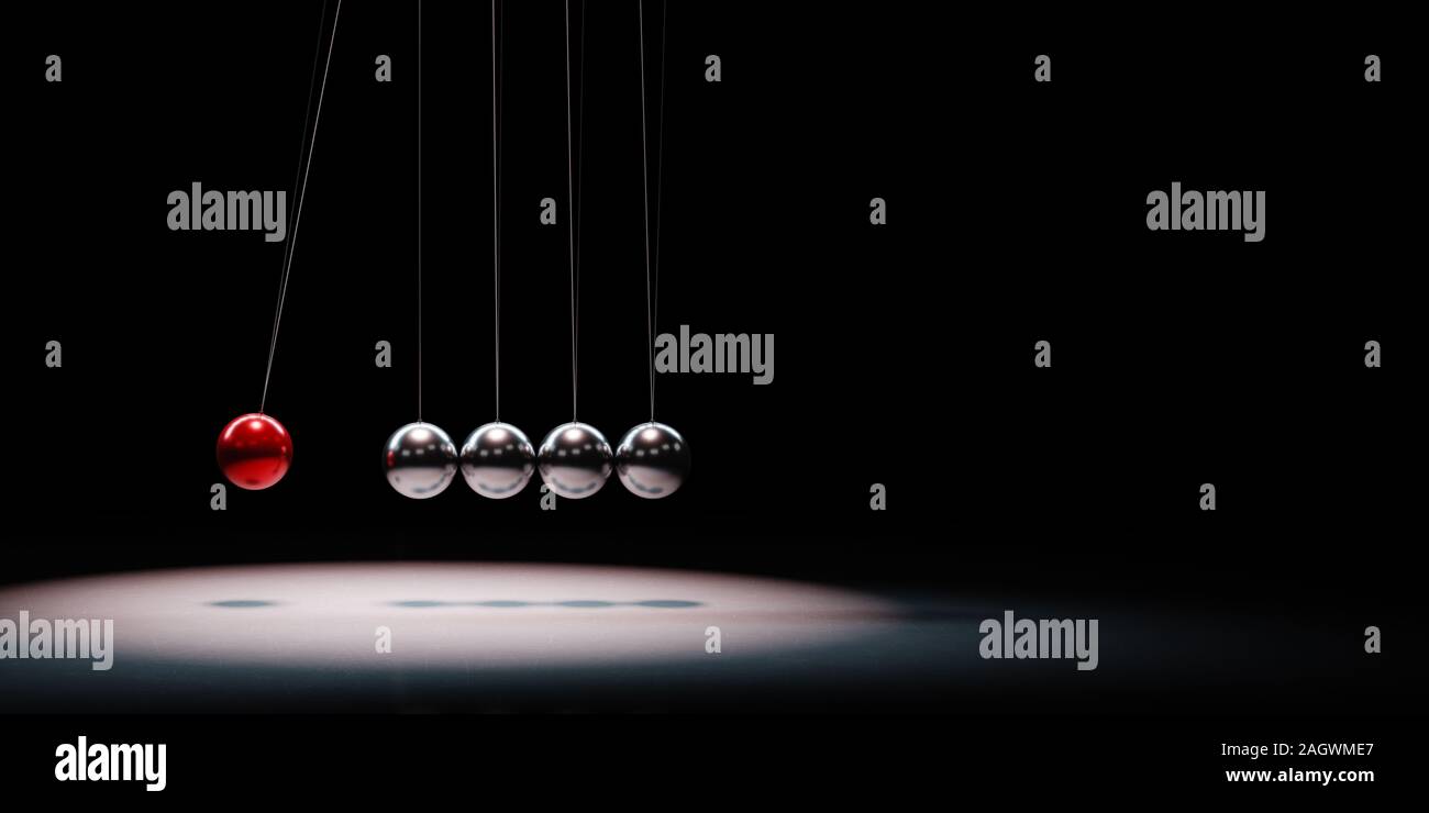 Red Metallic Ball Induce to Movement Metallic Balls Mechanism ...