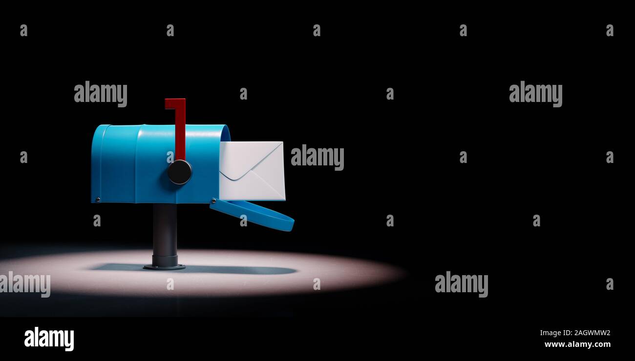 Blue postal box hi-res stock photography and images - Alamy