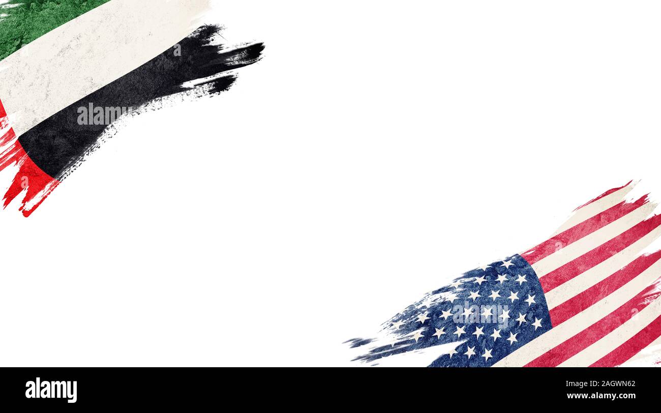 Uae vs usa flags war hi-res stock photography and images - Alamy