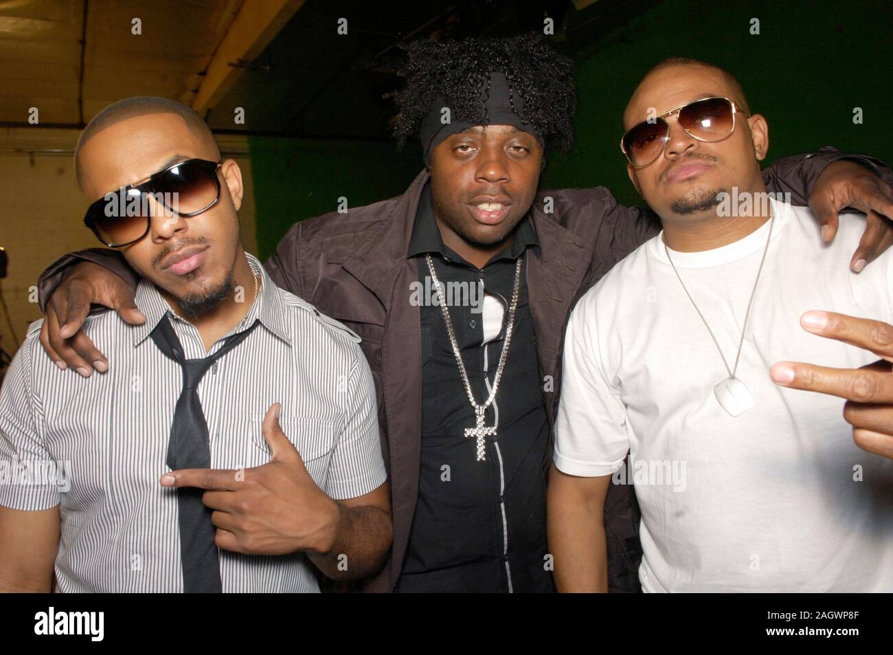 (L-R) Singer / Actor Marques Houston, producer Noel "Detail" Fisher and ...
