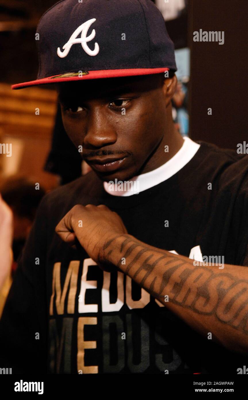 Rapper Jay Rock at the MAGIC fashion show at the Convention Center in ...