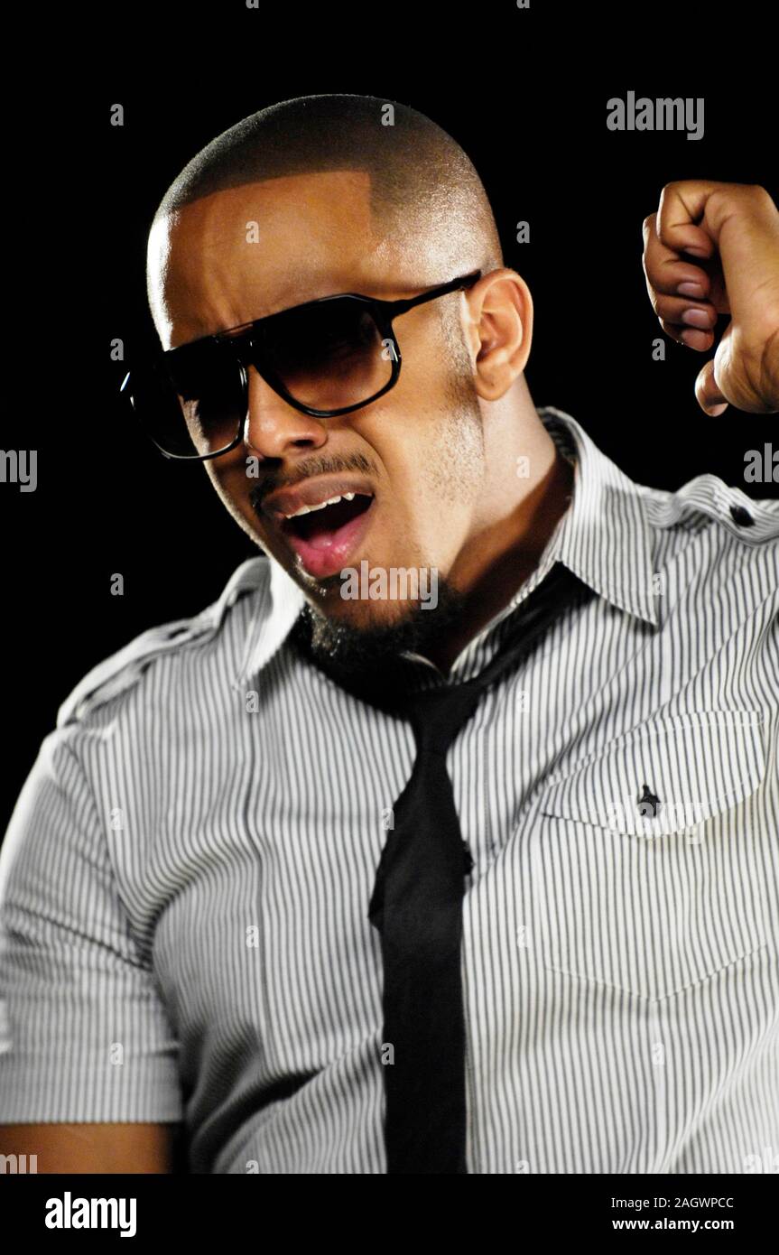 Singer / Actor Marques Houston on set of Marques Houston "Body" music ...