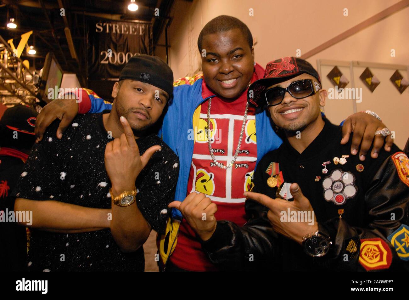 L R Ricky Romance Raz B And Sean Kingston At The Magic Fashion Show At The Convention Center