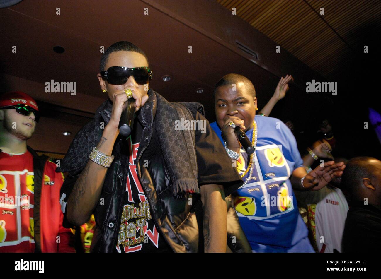 Soulja Boy and Sean Kingston perform in Las Vegas, Nevada Stock Photo ...
