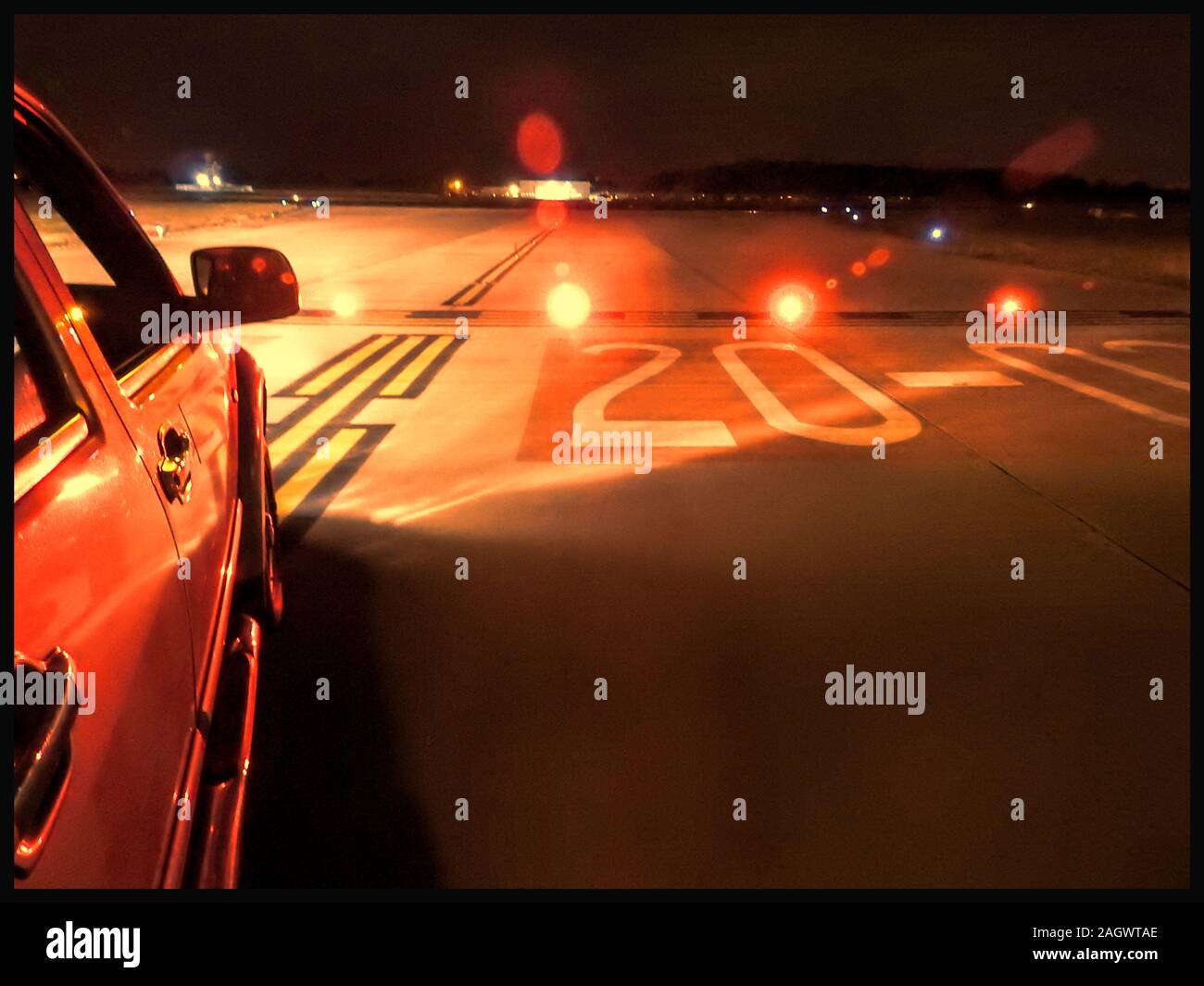 A stop bar to prevent vehicles and aircraft crossing into live / active ...