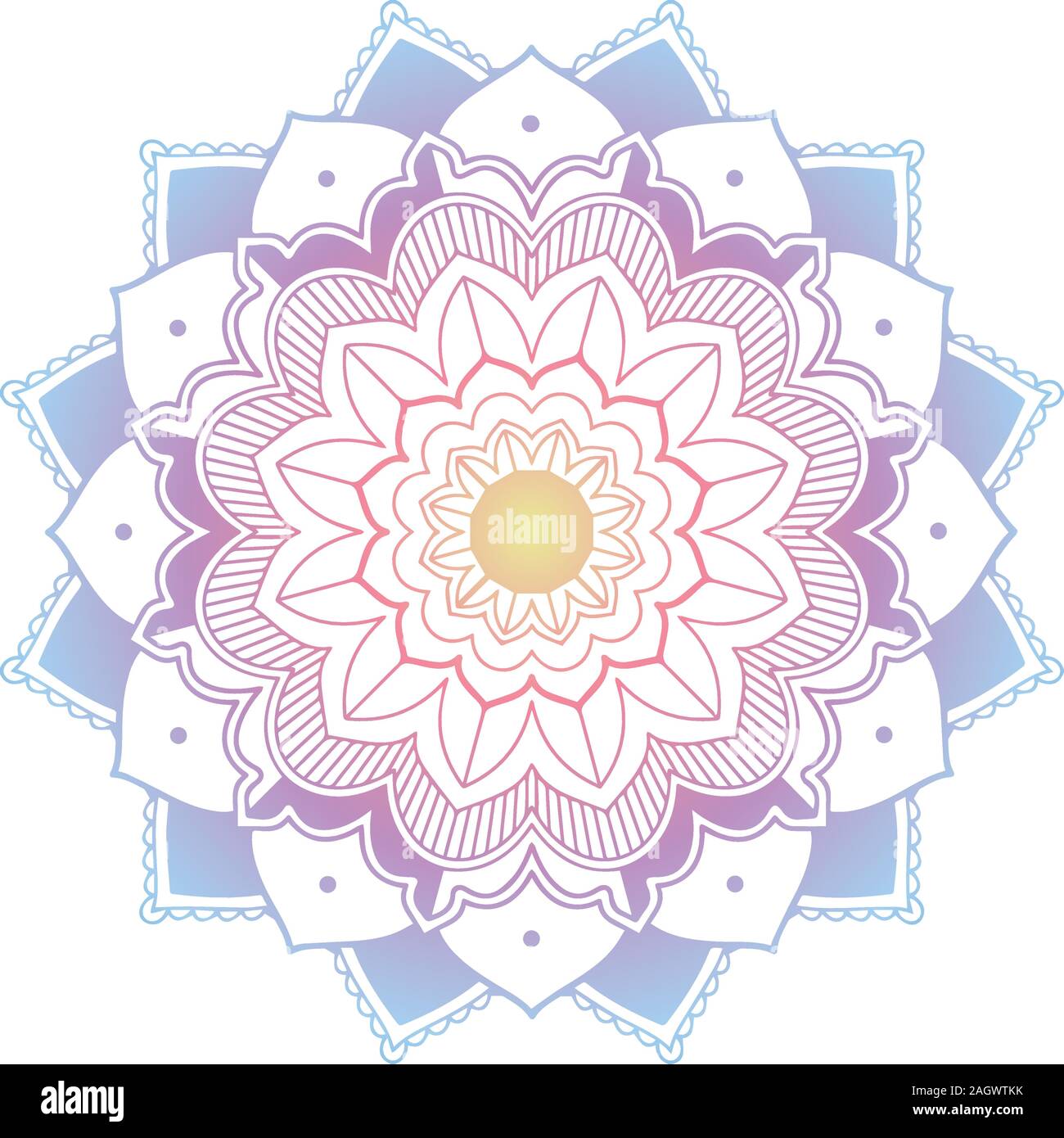 Mandala patterns on isolated background illustration Stock Vector Image ...