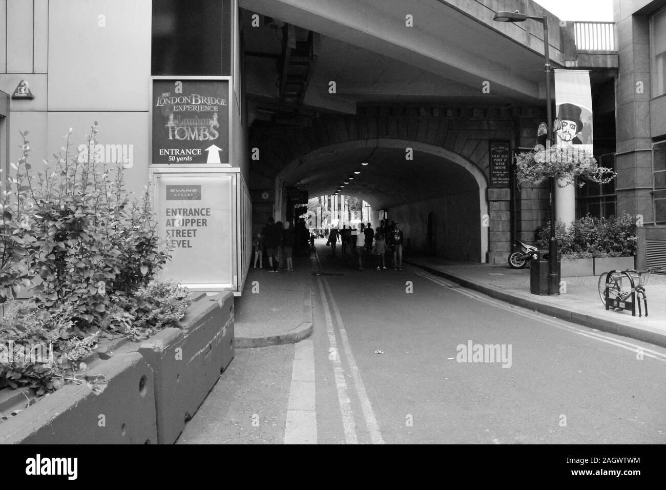 One of the many bridges that connects parts of London, England Stock ...