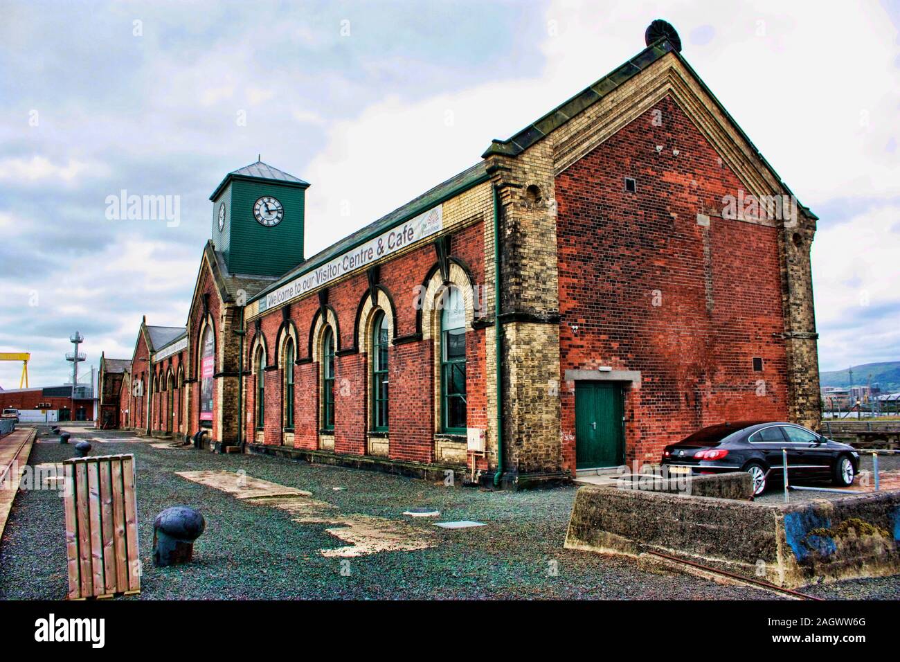 The pump house that was used to fill and empty the dry dock that once ...