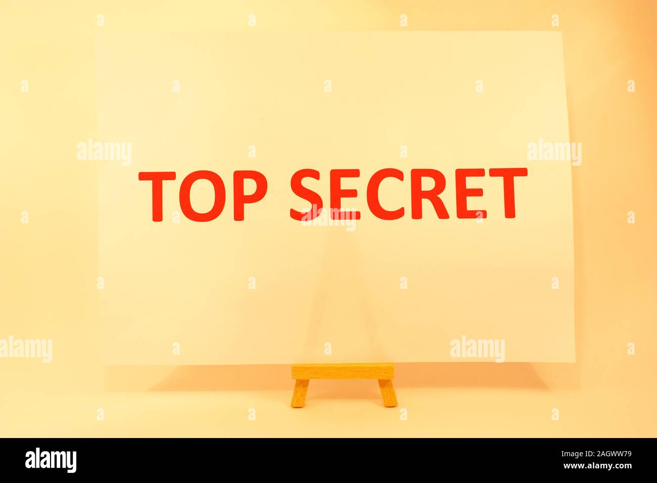 The words 'Top Secret' on a white background Stock Photo - Alamy