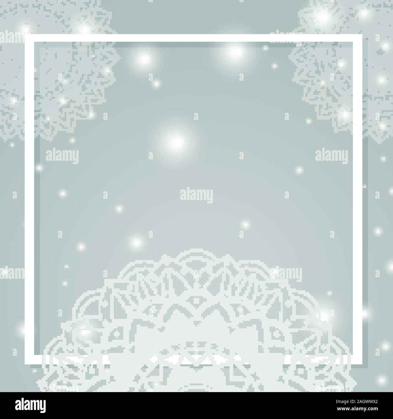 Mandala patterns on gray background illustration Stock Vector Image ...