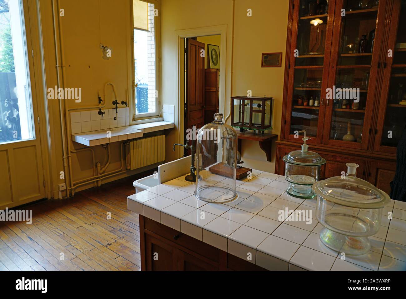 PARIS, FRANCE -18 DEC 2019- View of the Musee Marie Curie museum in the ...