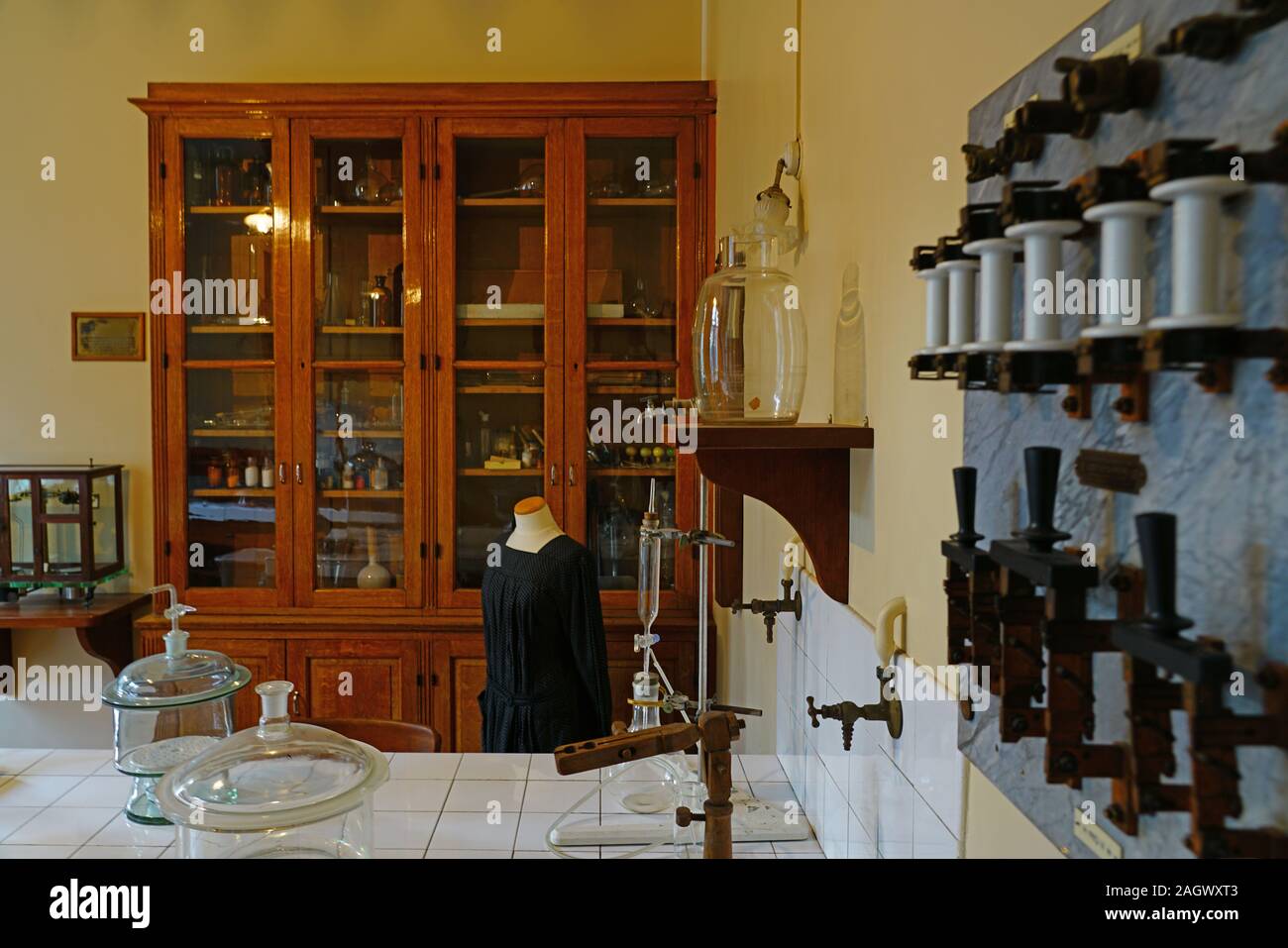 PARIS, FRANCE -18 DEC 2019- View of the Musee Marie Curie museum in the ...