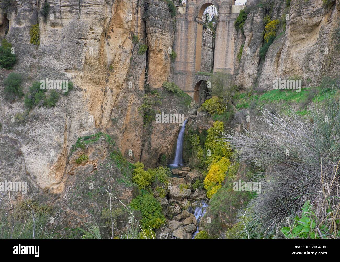 Ronda dramatic gorge site, Andalusia,Spain Stock Photo - Alamy