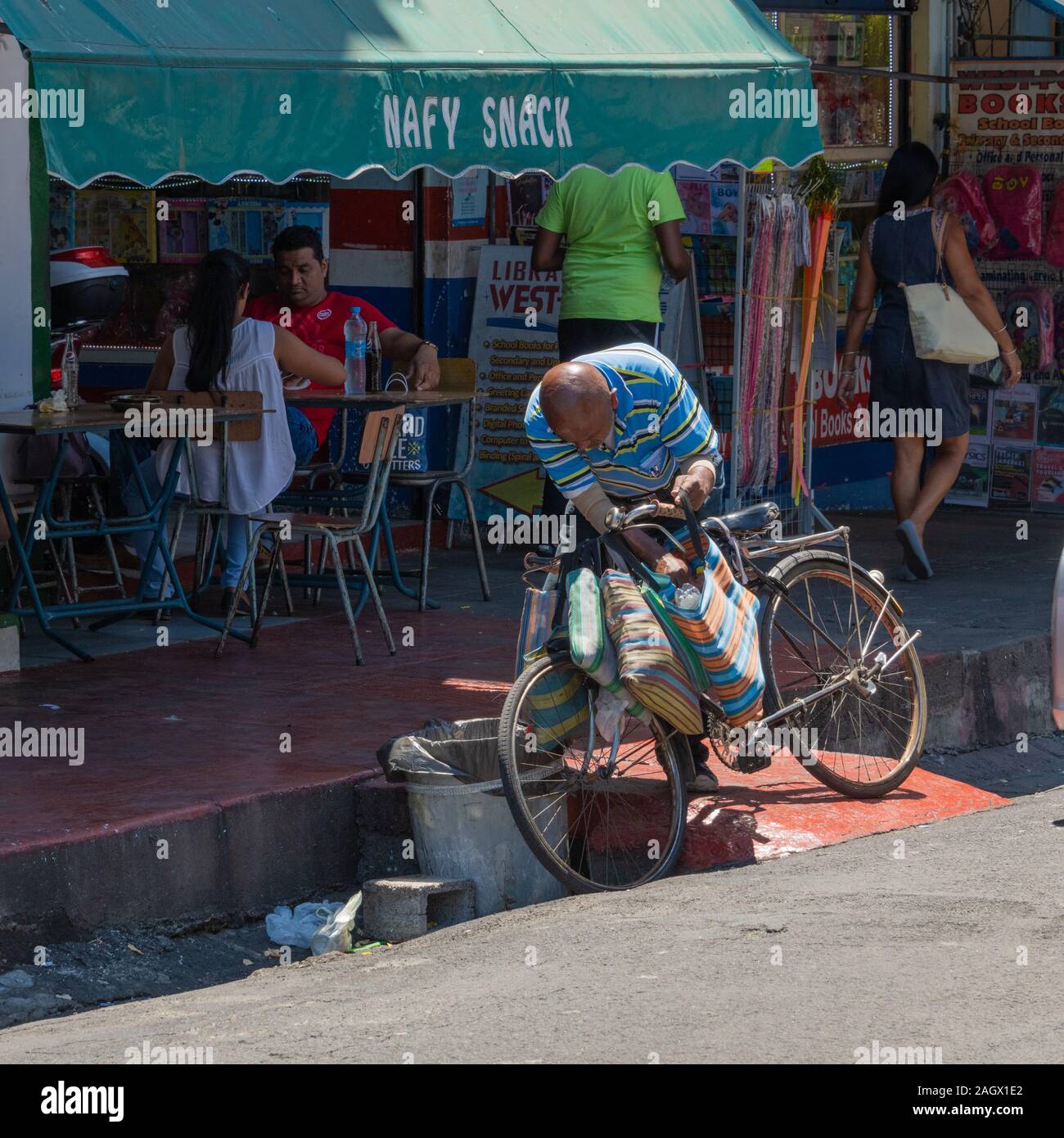 Port Louis Shops, Mauritius Stock Photo - Alamy