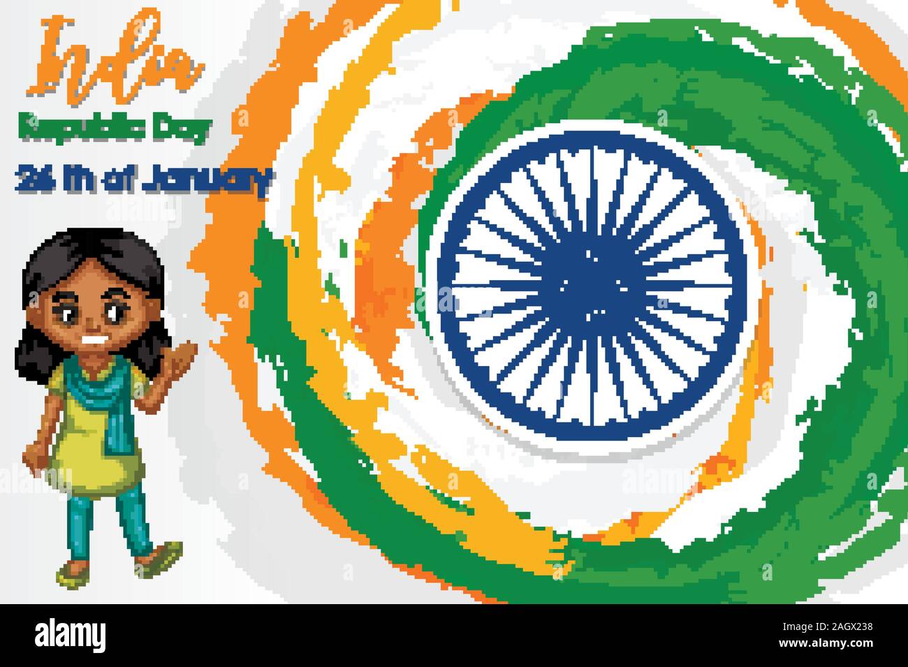 Public holiday poster design with happy kids illustration Stock Vector ...