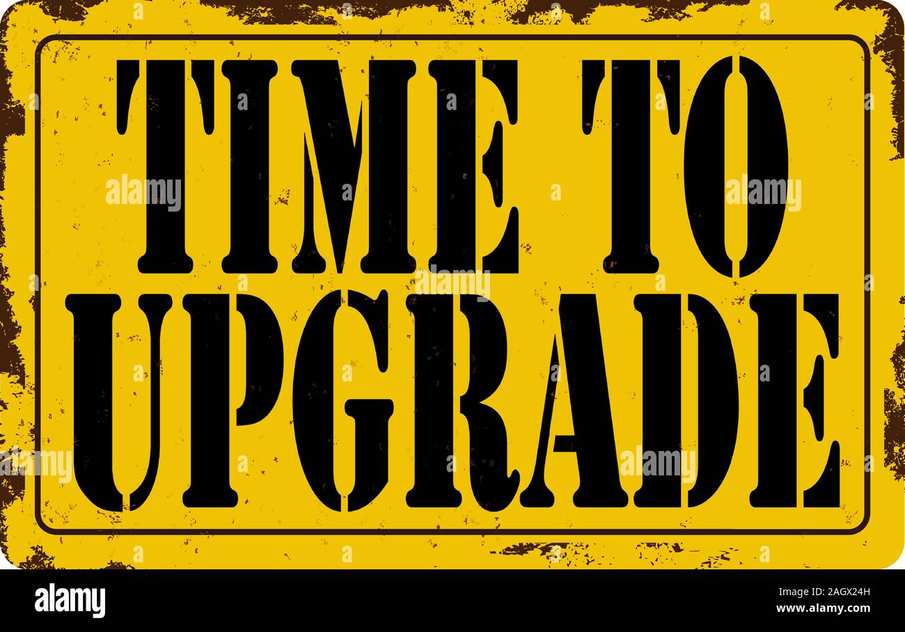 Time upgrade stamp sign seal hi-res stock photography and images - Alamy