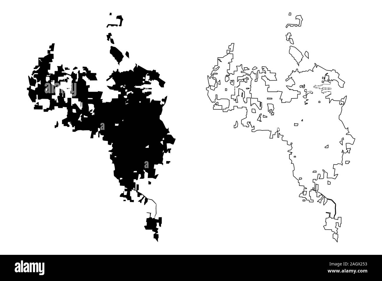 Map of cary Stock Vector Images - Alamy