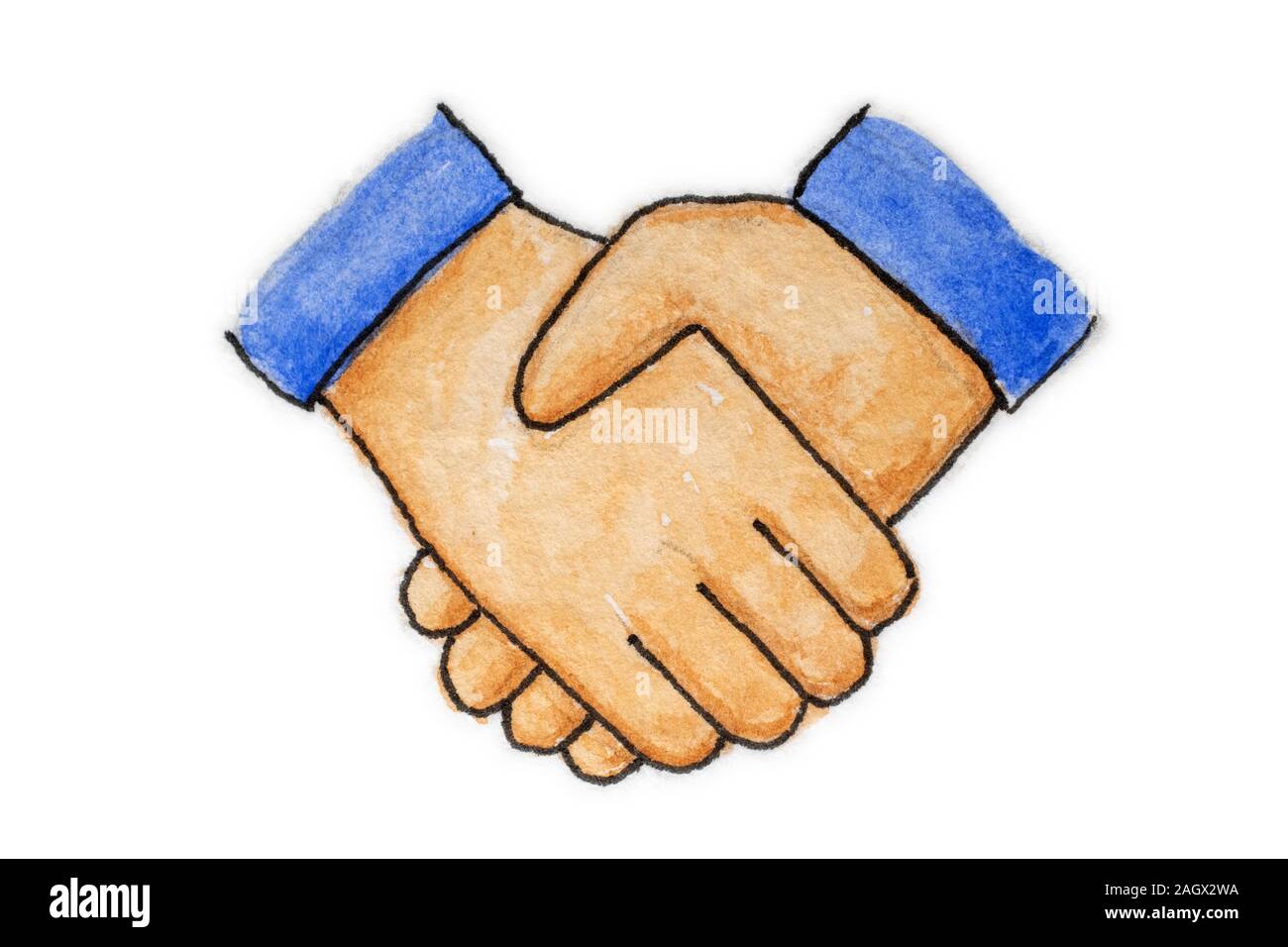 Handshake Painting High Resolution Stock Photography and Images - Alamy