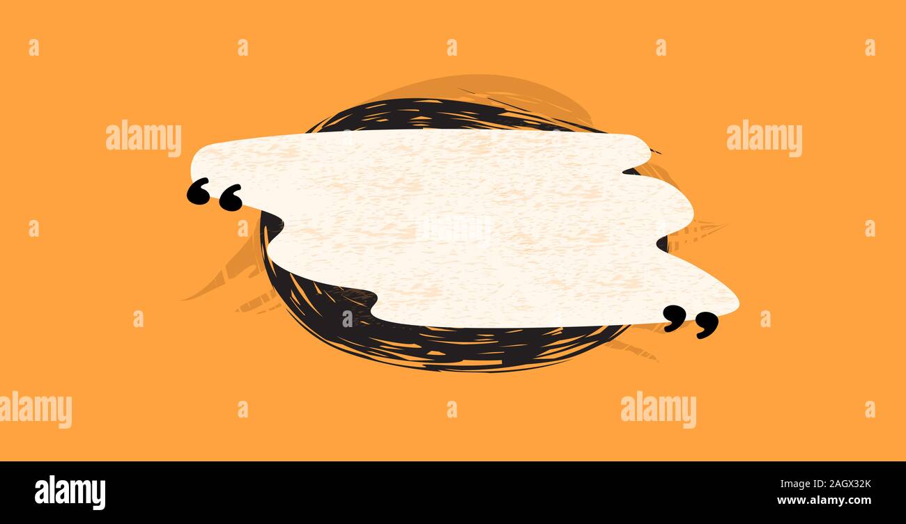 retro empty speech textbox or think banner communication quote template ...