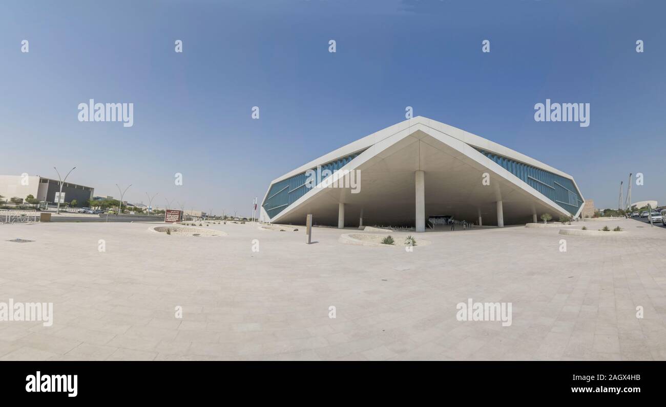 One of the first public libraries in the Persian Gulf region, the Qatar ...