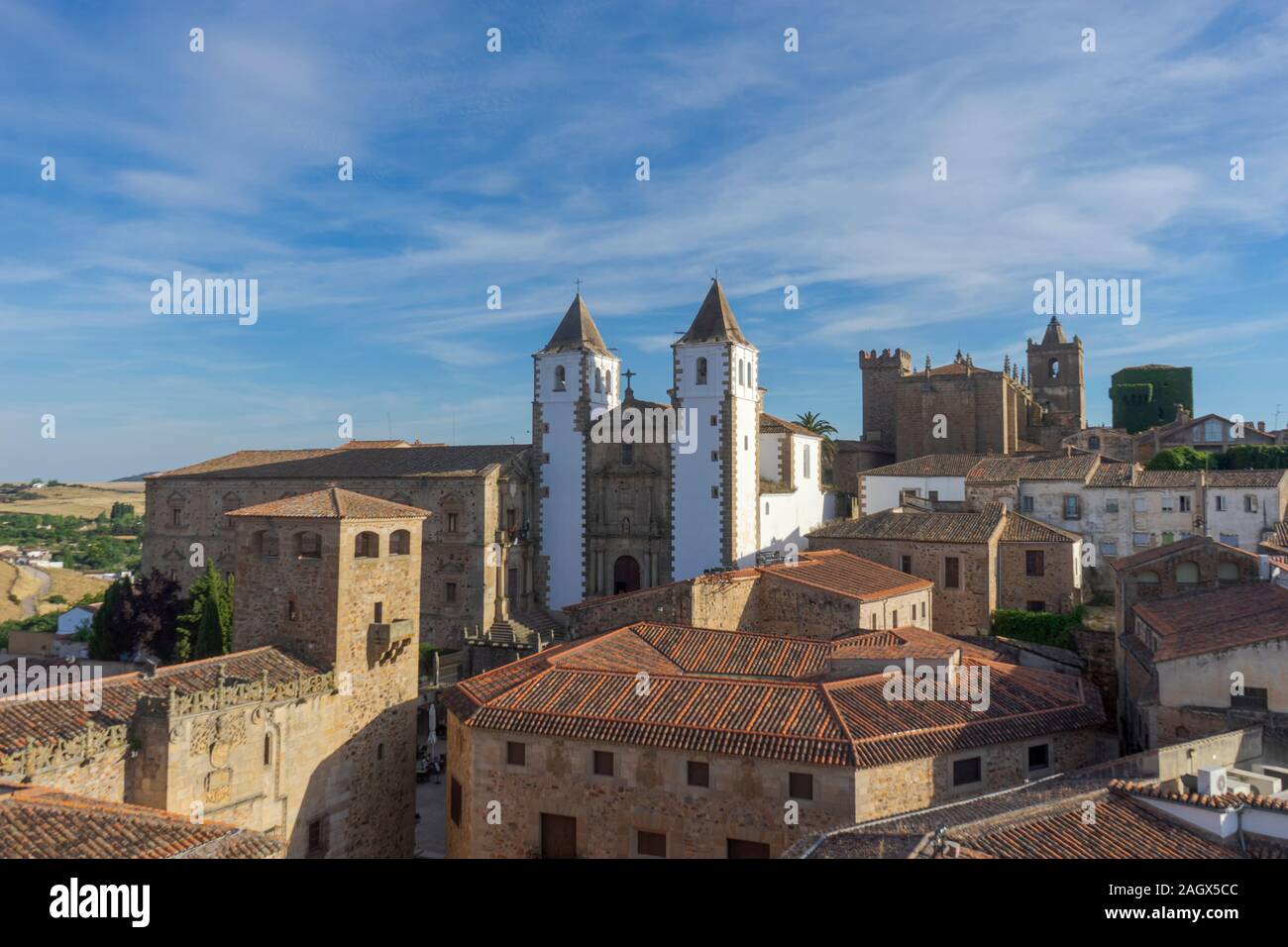 historic and old town of Caceres, Spain Stock Photo - Alamy
