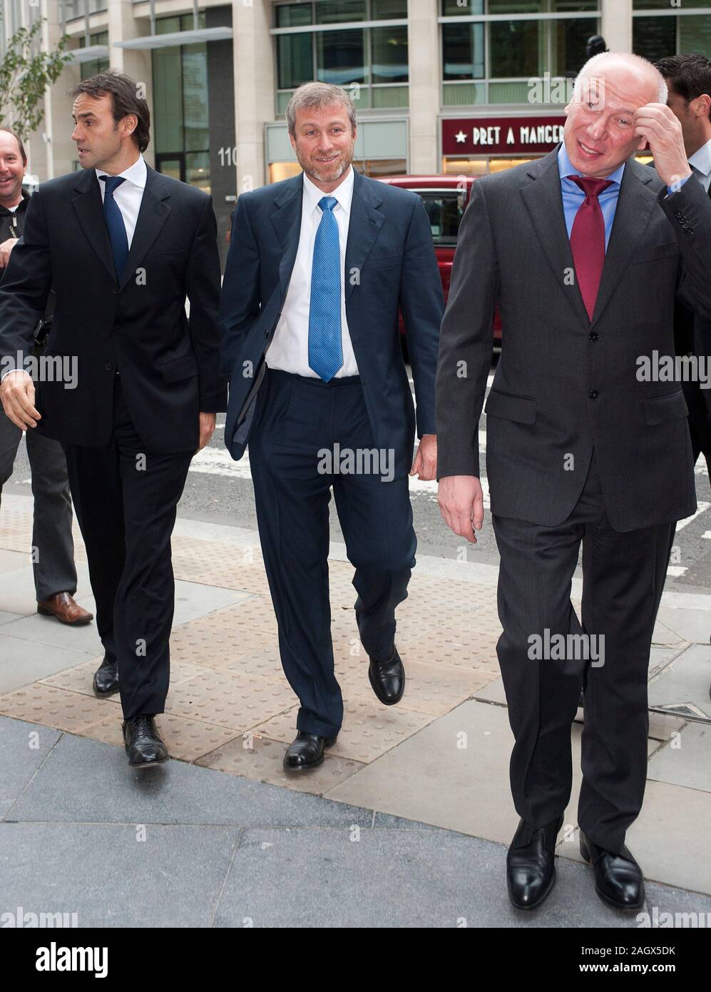 Roman Abramovich and Boris Berezovsky arriving at High Court in London ...