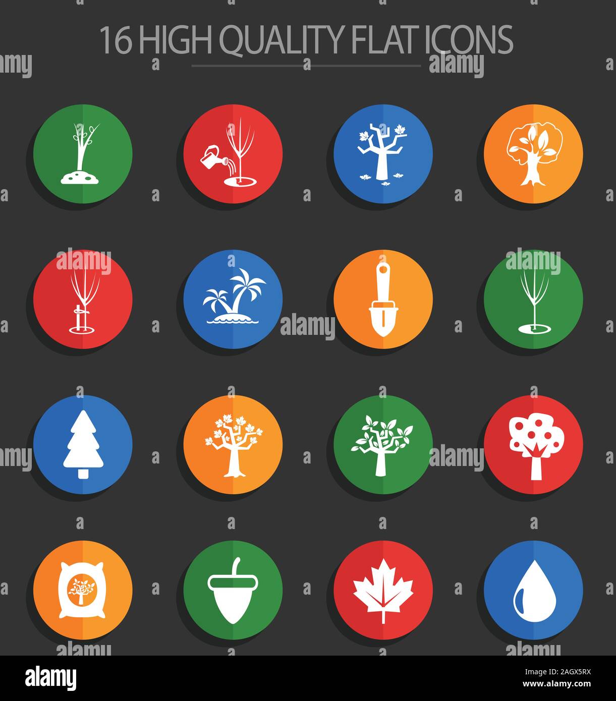 Fruit tree sapling Stock Vector Images - Alamy