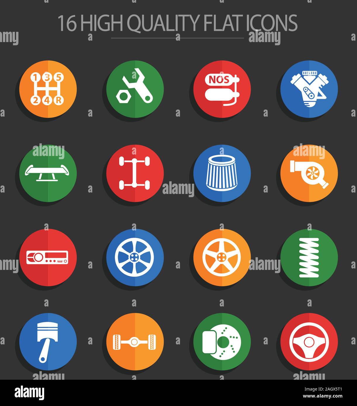 Flat round pendant Stock Vector Images - Alamy