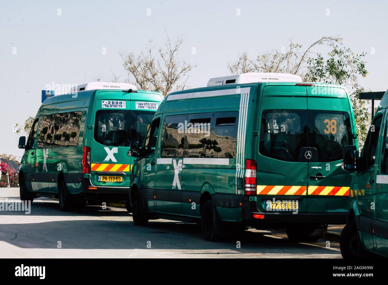 Jerusalem Israel December 17, 2019 View of a traditional Israeli public ...