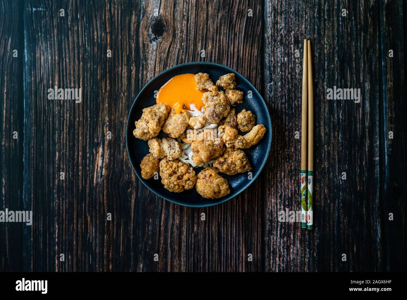 Karaage Japanese Styled Fried Chicken with Sauce / Karaagedon ...