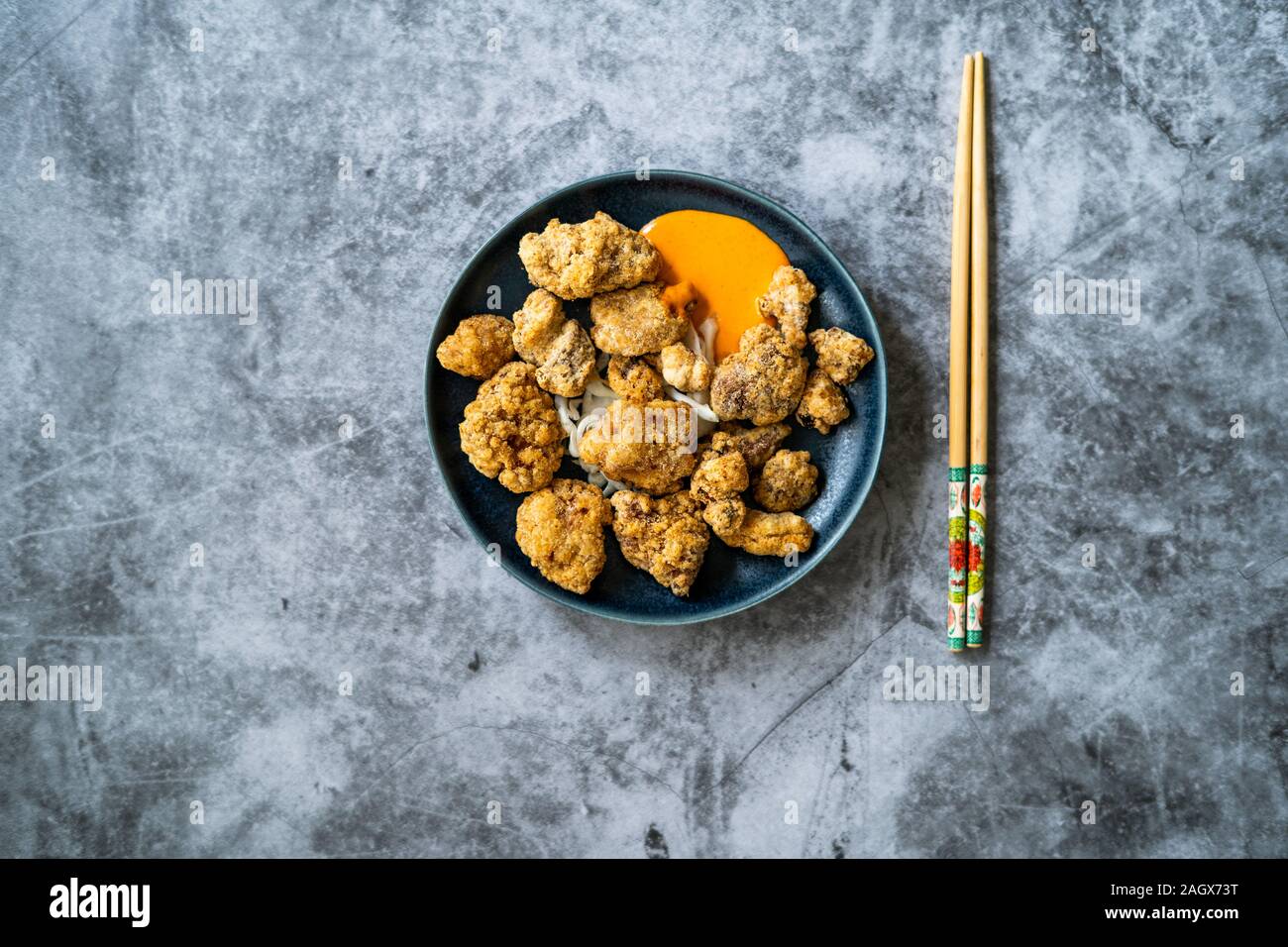 Karaage Japanese Styled Fried Chicken with Sauce / Karaagedon ...
